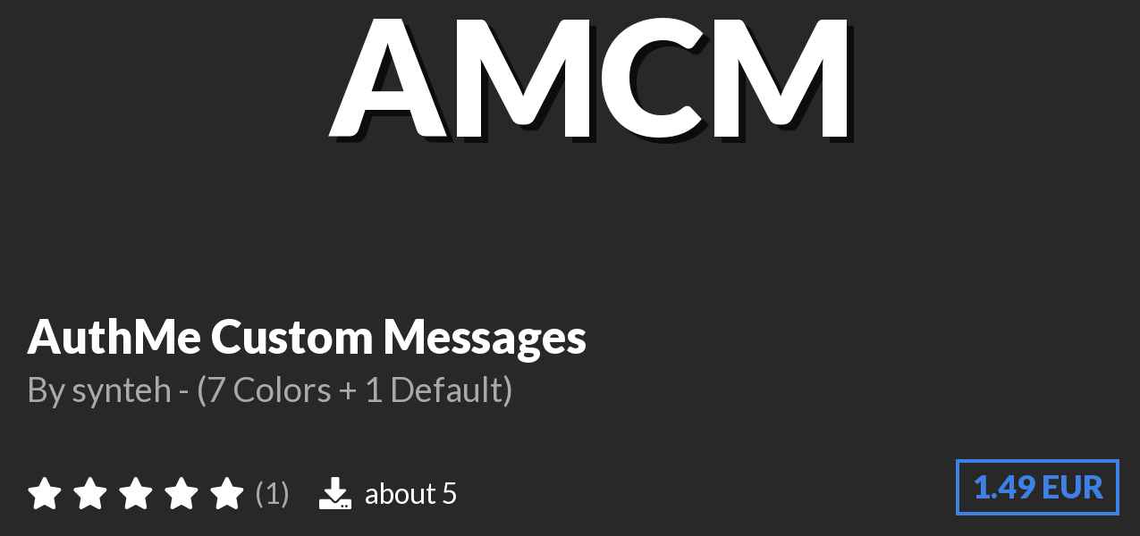Download 🌟 AuthMe Custom Messages on Polymart.org Download 🌟 AuthMe Custom Messages on Polymart.org