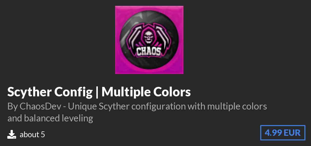 Download Scyther Config | Multiple Colors on Polymart.org Download Scyther Config | Multiple Colors on Polymart.org