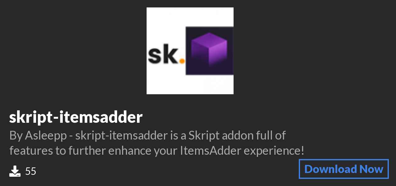 Download skript-itemsadder on Polymart.org