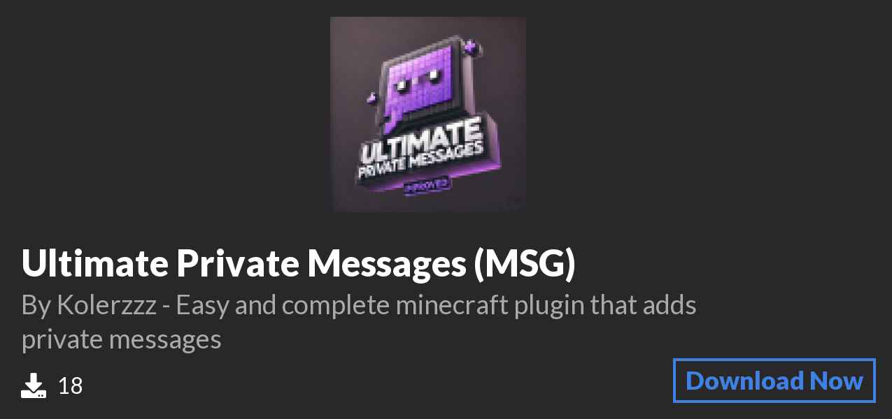 Download Ultimate Private Messages (MSG) on Polymart.org